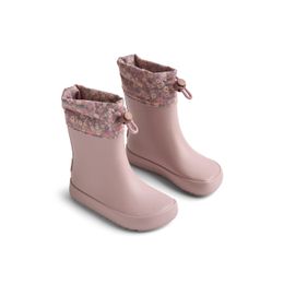Wheat M&auml;dchen Stiefel "Wheat Barefoot Rubber Boot Zerro", Gr. 22, rosa, Gummi, unifarben, Schuhe
