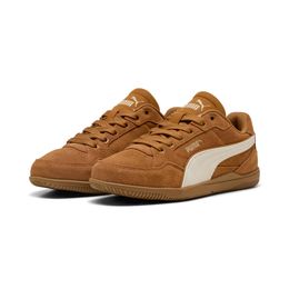 Puma Damen Sneaker "K-MODA SD", Gr. 38kona braun, alpine snow, Puma gold, Leder, mehrfarbig, Schuhe, f&uuml;r sportliche Streetwear, mit