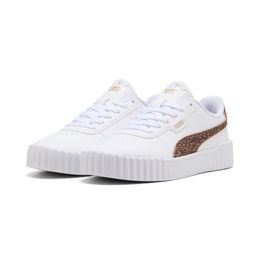 Puma Damen Sneaker "CARINA 30 FELINE", Gr. 42Puma wei&szlig;, soft taupe, Synthetik, unifarben, Schuhe
