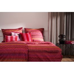 Bettw&auml;sche Apelt, rot, Satin (Bio-Baumwolle), Bezug: 100% Baumwolle, Bettw&auml;sche, "Gino", Bettw&auml;sche-Set mit Rei&szlig;verschluss, Baumwoll-Satin,