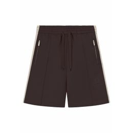 Damen Shorts "Another Cotton Lab Everyday Wide Fit Track Jorts", braun, Gr. M, ANOTHER COTTON LAB, unifarben, 100% Baumwolle, Hosen