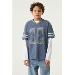 Garcia Jungen T-Shirtjay blau, Gr. 140, bedruckt, Jersey, Obermaterial: 100% Baumwolle, Shirts, mit Print for BOYS