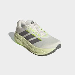 Herren Laufschuh "QUESTAR 4", adidas Performance, Gr. 44,5wei&szlig; tint, grau four, signal gr&uuml;n, Synthetik, Textil, Schuhe