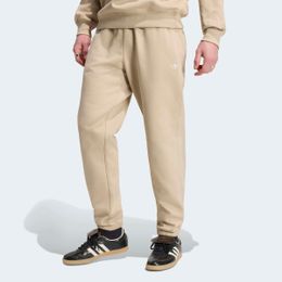 Herren Sporthose "TREFOIL ESSENTIALS, REGUL&Auml;R GESCHNITTEN, FLEECE"khaki three, normal, gr., Gr. L, adidas originals, Obermaterial: 82% Baumwolle, 18%
