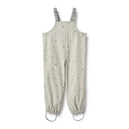 Wheat M&auml;dchen Stoffhose "Wheat Rainwear Charlo Overall"light flint letters, Gr. 116, unifarben, 55% Polyester, 45% Polyurethan, Hosen
