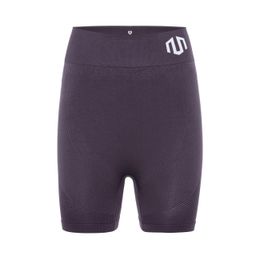 MOROTAI Damen Leggings "MOROTAI Damen MOROTAI Naikan Seamless Shorts Tights"schwarzgrau, Gr. L, unifarben, 92% Polyimid, 8% Elasthan, Hosen