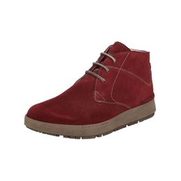 Josef Seibel Damen Schn&uuml;rstiefelette "Josef Seibel Stiefelette Veloursleder", Gr. 42rot, Veloursleder, Schuhe
