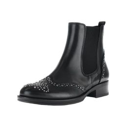 Gabor Damen Stiefelette "Gabor Stiefelette Leder/Textil", Gr. 38schwarz, Leder, Textil, Schuhe