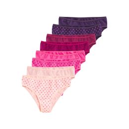 M&auml;dchen Bikinislip, PETITE FLEUR BY LASCANA, Gr. 98rose, pink, dunkel rose, dunkel lila, herzchendruck, Jersey, Obermaterial: 95% Baumwolle, 5%