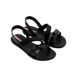 Ipanema Damen Sandale "Ipanema VIBRANT SANDAL FEM", Gr. 38, schwarz, Synthetik, Schuhe, f&uuml;r Alltag, ohne Verschluss, sportlicher Stil, mit