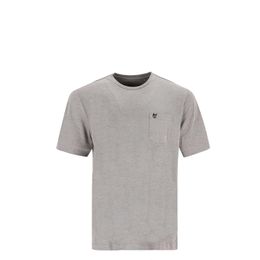 Hajo Shirt Unifarbenes Kurzarmshirt Softknit mit Rundhalsausschnitt und Brusttasche