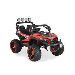Moni Kinder Elektroauto Jeep Jakarta BLK-819, Fernbedienung, MP3, vier Motoren rot