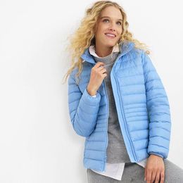 LANDS' END Daunenjacke WANDERWEIGHT Verstaubar Ultraleicht f&uuml;r Damen, Damen, size: regular, Blau, Nylon/Entendaunen, by Lands' End