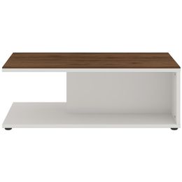 Germania Couchtisch 1495-573 GW-California, in Kaschmir/Nussbaum-Eiche-Nb., mit Dualkante, 109 x 39 x 59 cm (BxHxT)