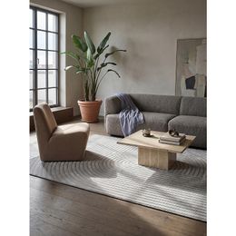 Teppich Kurzflor Grau 240x340 cm - ERESMA KADIMA DESIGN