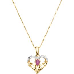CR&Eacute;ATION L Damen Anh&auml;nger mit Kette Gelbgold 375 Gr&ouml;&szlig;e Gelbgold 375