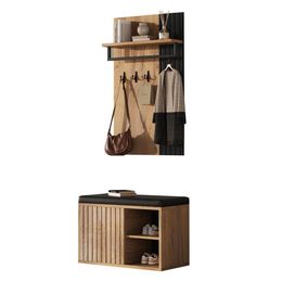 Flieks Garderobe, Mehrfarbig, Holzwerkstoff, 36x146x70 cm, Garderobe, Garderoben-Sets & Serien, Garderoben-Sets