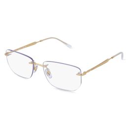 Ray-Ban 0RX3768V Brille Unisex | Fassung: Randlos, Geometrisch, Gold