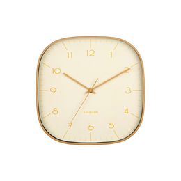 Karlsson Wanduhr Grato, Gelb, Metall, Dekoration, Uhren, Wanduhren