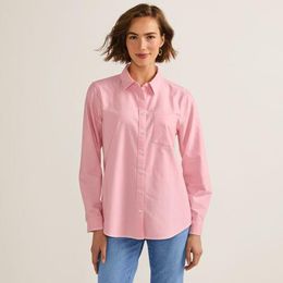 LANDS' END Langarm Oxford-Hemdbluse f&uuml;r Damen, Damen, size: regular, Pink, Baumwolle, by Lands' End