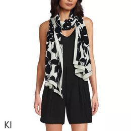 LANDS' END Flie&szlig;ender Schal f&uuml;r Damen, Damen, size: regular, Schwarz, Viskose, by Lands' End