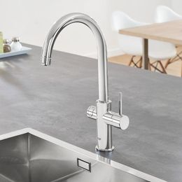 Grohe Blue Home K&uuml;chenarmatur mit Soda- und Filtersystem, schwenkbar, 31455001,