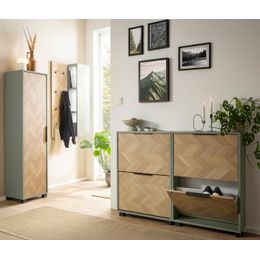 Tchibo - Spiegelregal &raquo;Piazza&laquo; - 30x19,6x110,6cm - gr&uuml;n -