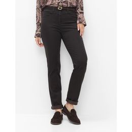 Raphaela by Brax Damen Five-Pocket-Hose Style LAURA NEW DARK CHOCOLATE, dunkelbraun, Gr. 46K