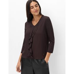 Brax Damen Shirt Style CLARISA M brunette, dunkelbraun, Gr. 40