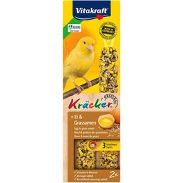 Vitakraft Kr&auml;cker mit Ei und Grassamen Kanarien Vogelfutter 5x2 St&uuml;ck