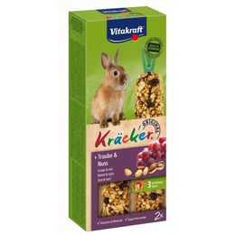 Vitakraft Zwergkaninchen Kr&auml;cker mit Traube und Nuss 2x2 St&uuml;ck