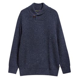 Barbour Schalkragen-Pullover Essentials Fleck Navy (Gr&ouml;&szlig;e: XL)