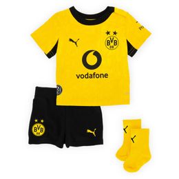 Puma Borussia Dortmund 26-27 Heim Babykit Teamtrikot Kinder - Gr&ouml;&szlig;e 74 - gelb