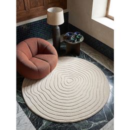 Teppich Pflegeleicht Creme 160x160 cm - CETINA KADIMA DESIGN