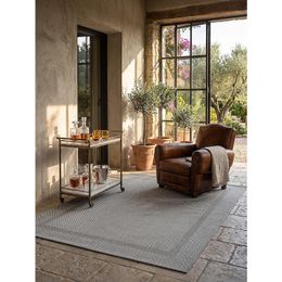 KADIMA DESIGN Flachgewebe-Teppich Pflegeleicht Grau 140x200 cm - BORNO Kadima