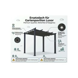 Jet-Line Ersatzdach f&uuml;r Pavillon Luxor 4 x 3 m in anthrazit