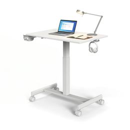 hjh OFFICE Stehschreibtisch Stand K MDF Platte, Gestell aus Stahl