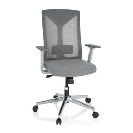 hjh OFFICE Profi B&uuml;rostuhl HALIFAX Stoff / Netzstoff mit Armlehnen