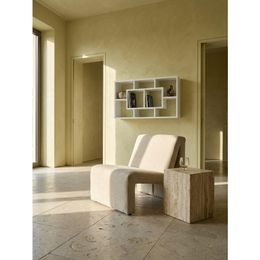 KADIMA DESIGN Wandregal PAOLA MDF Offen Freischwebend Modern, Wei&szlig; 85x16x48 cm