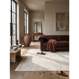 Teppich Kurzflor Creme 160x230 cm - CETINA KADIMA DESIGN