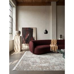 Teppich Kurzflor Beige 200x290 cm - VARA KADIMA DESIGN