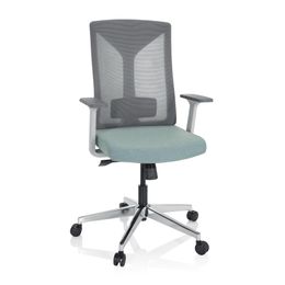 hjh OFFICE Profi B&uuml;rostuhl HALIFAX Stoff / Netzstoff mit Armlehnen