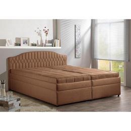Maintal Polsterbett braun Liegefl&auml;che L&auml;nge B: 200cm x 180cm, ohne Fleckschutz, Bonnell-Federkernmatratze H2