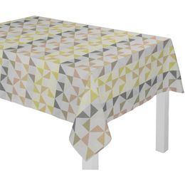 WIRTH Tischdecke &raquo;BERLARE&laquo; gr&uuml;n Baumwolle, Polyester B/L: 85cm x 85cm, 1 Stk., eckig