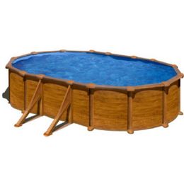 GRE Stahlwandpool-Set 'Mauritus' 500 x 300 x 132 cm mit Sicherheitsleiter und Sandfilteranlage