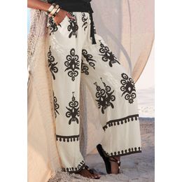 Lascana Damen Palazzohose, Braun, Gr. 34, Sommerhosen, Material: Viskose