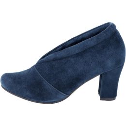 Andrea Conti Pumps, Blau, Gr. 36, Damen, Pumps, Material: Ziegenleder