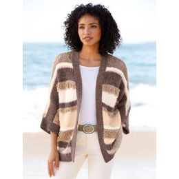 Heine Damen Cardigan, Braun, Gr. 36/38, Strickjacken, Material: Polyacryl