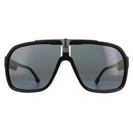 Carrera Aviator Mens Matte Schwarz Grau Sonnenbrille