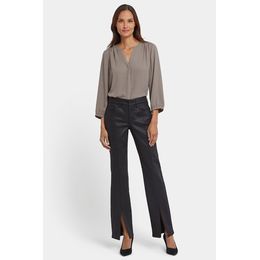 NYDJ Beschichtete Marilyn Straight Jeans | Schwarz Beschichtet